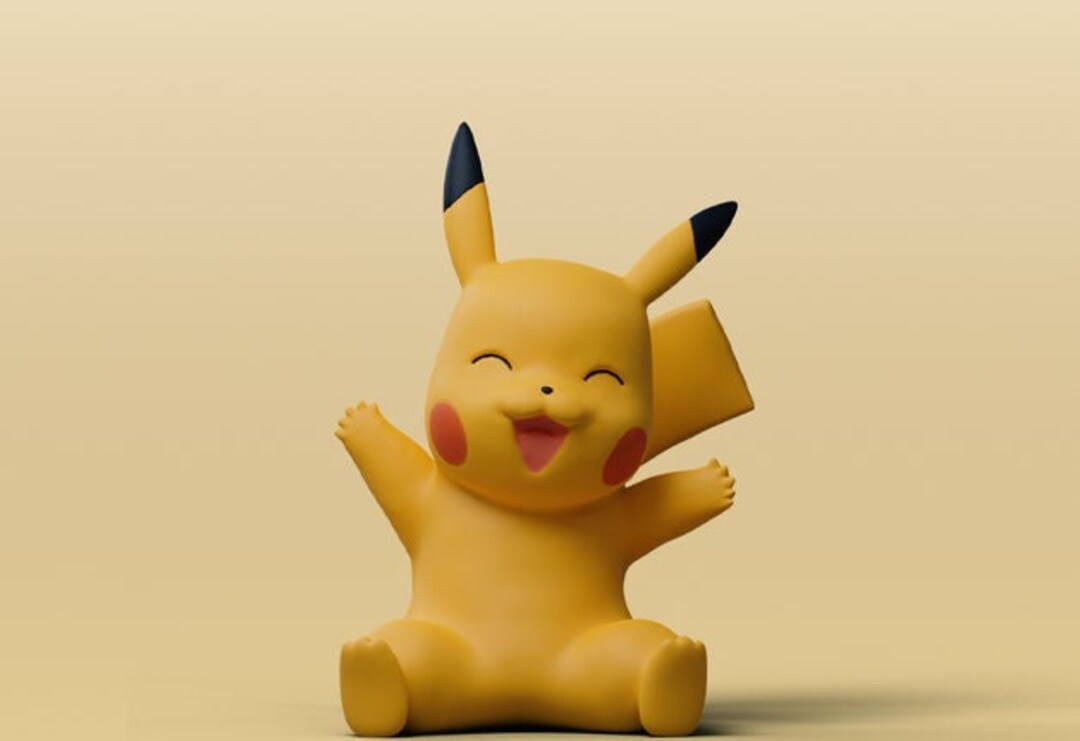 Pokemon Pikachu Ready to Paint 3d Diy Model Kit - Etsy