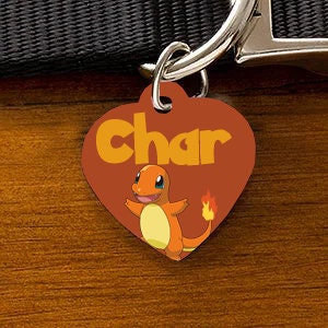 Pokemon Charmander Anime Cartoon Game Personalized Pet Dog Cat Id Tag ...