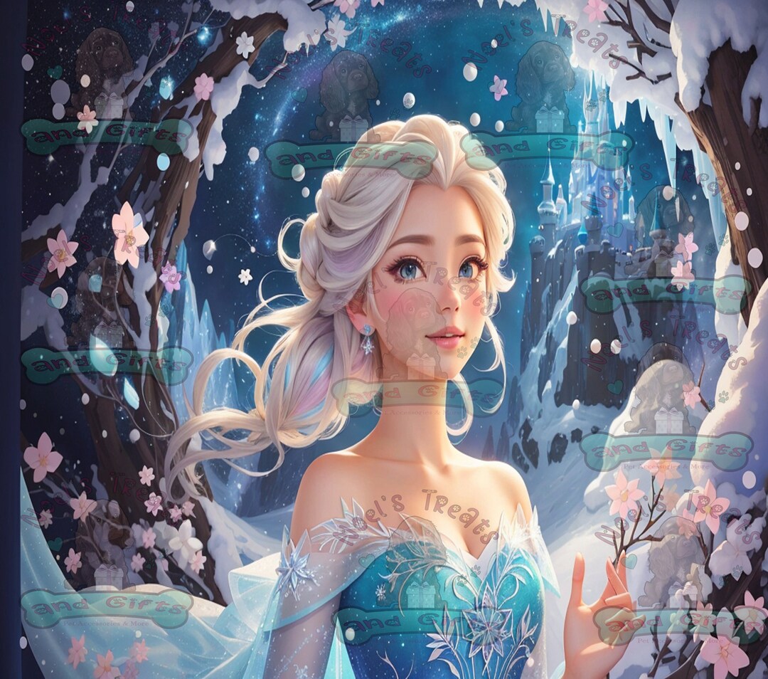 Princess Elsa, Customizable Sublimation Transfer, Ready to Press ...