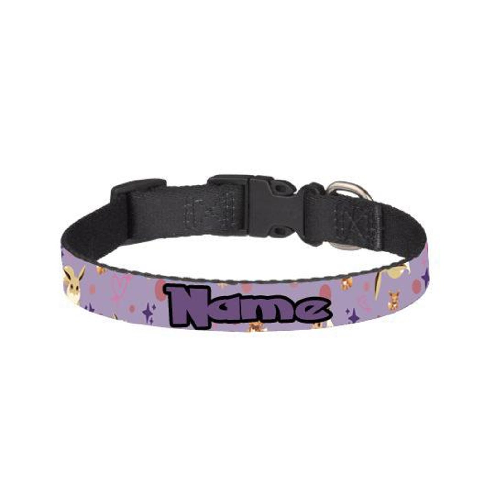 Personalized Pokemon Dog and Cat Collar and Leash Set, Eevee Dog Collar ...