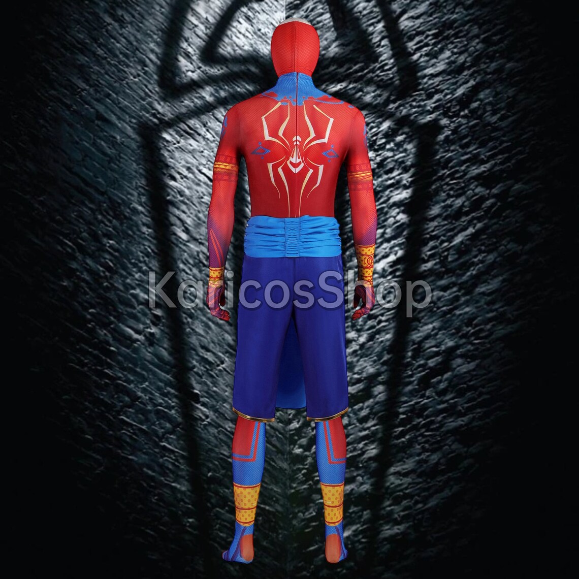 Spider Man India Pavitr Prabhakar Costume Cosplay Bodysuit Etsy