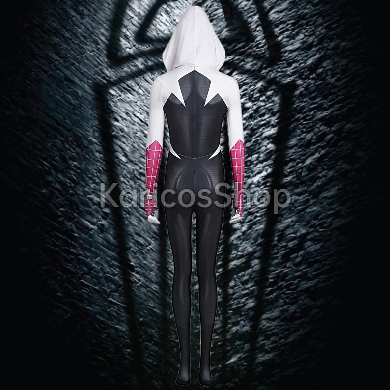 Spider Man Gwen Stacy Costume For Women Halloween Gwen Cosplay Bodysuit
