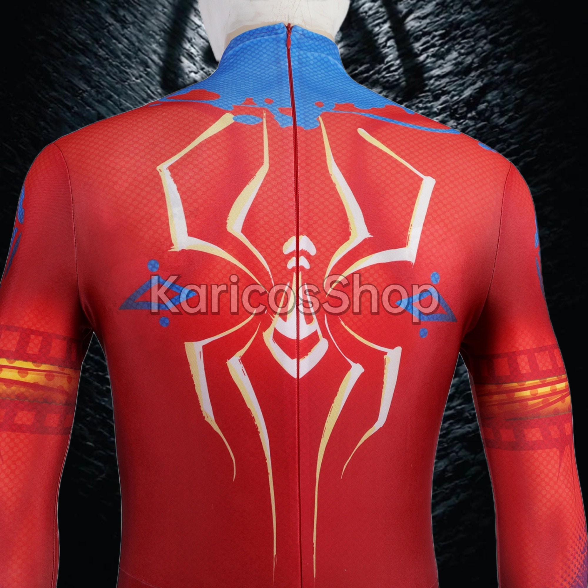 Spider Man India Pavitr Prabhakar Costume Cosplay Bodysuit Etsy