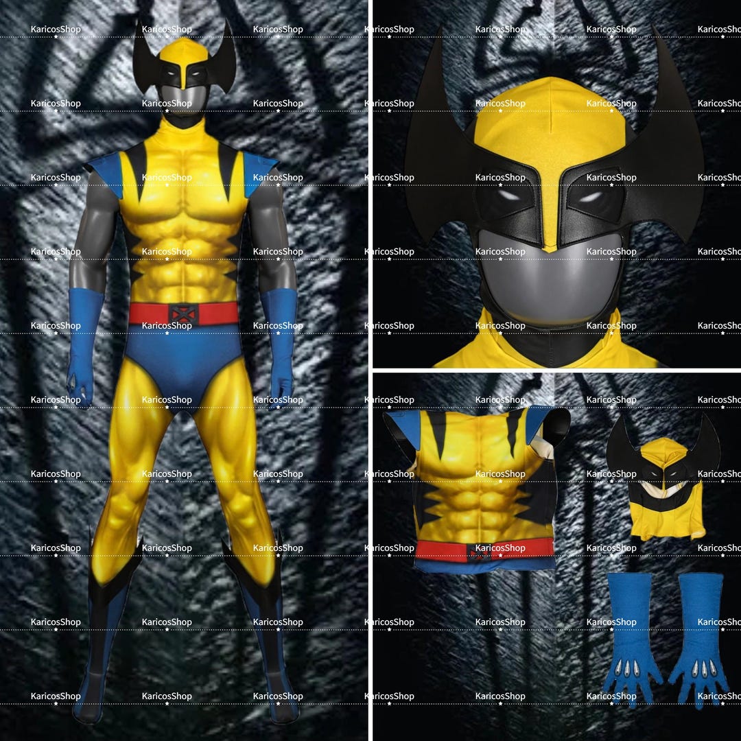 Wolverine Jumpsuit Cosplay for Adults Halloween Wolverine Bodysuit - Etsy