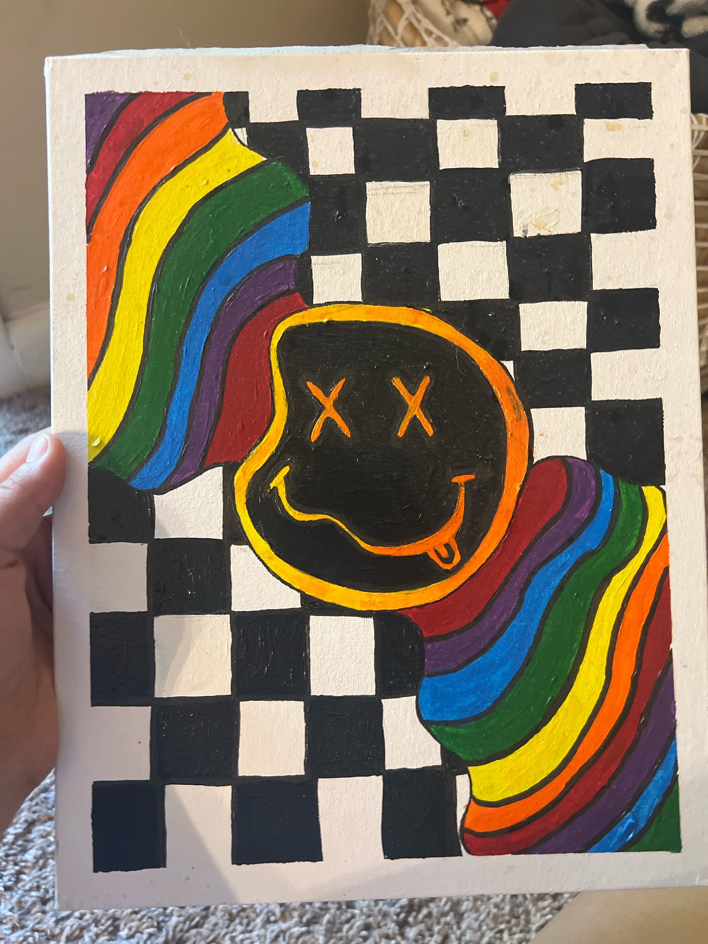 Trippy Smiley Face - Etsy