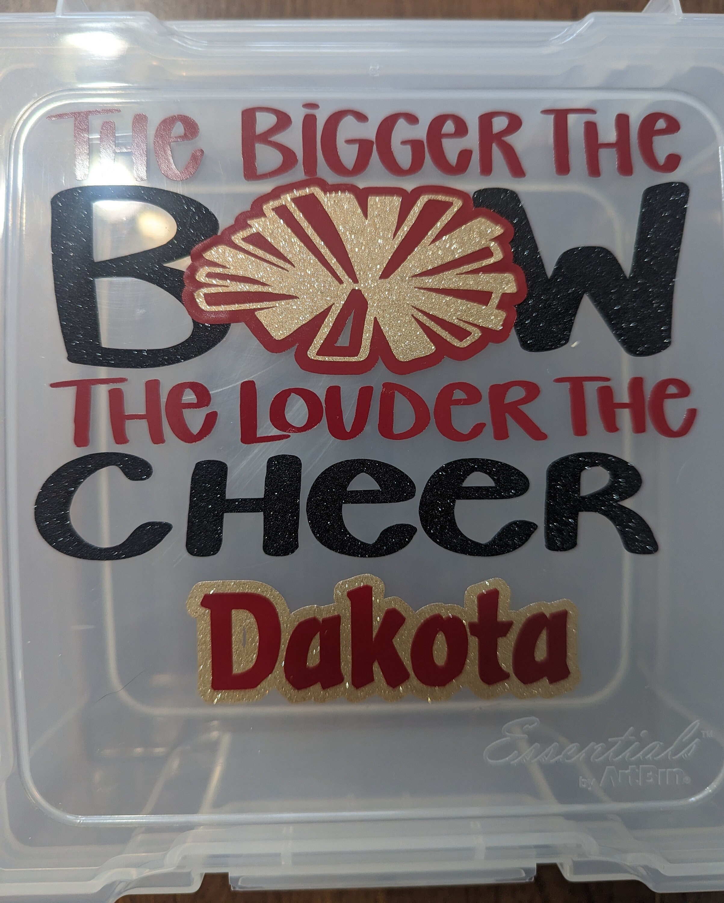 Cheer Bow Box, Cheer Bow Holder, Bow Box, Cheerleading Bow Box, Bow ...