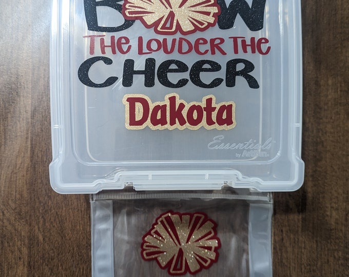 Cheer Bow Box, Cheer Bow Holder, Bow Box, Cheerleading Bow Box, Bow ...