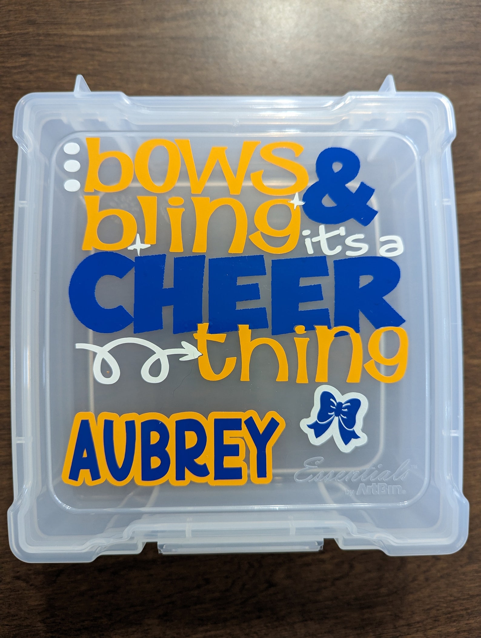 Cheer Bow Box, Cheer Bow Box and Makeup Bag, Cheer Bow Holder, Bow Box ...