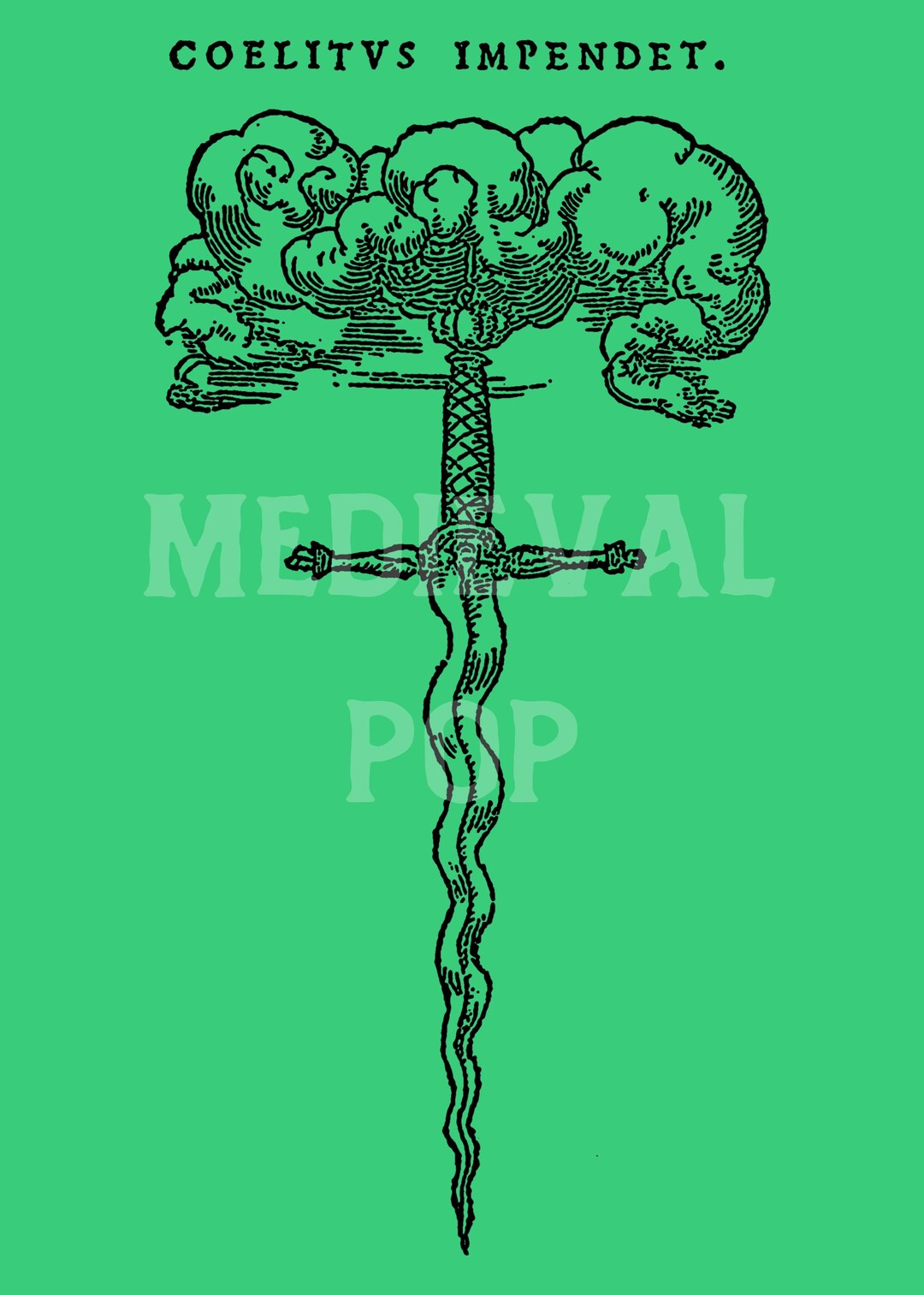 Magical Dagger Art, 5 X 7 Medieval Pop Art Print, Tarot Art Decor ...