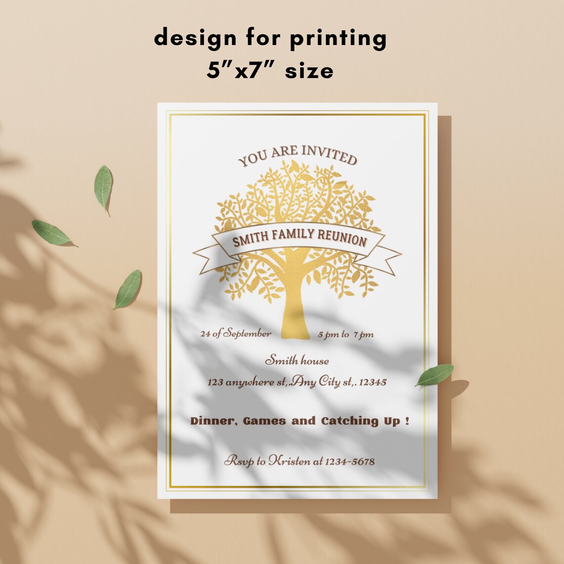 Family Reunion Invitation, Family Reunion Invitation Template, Editable ...