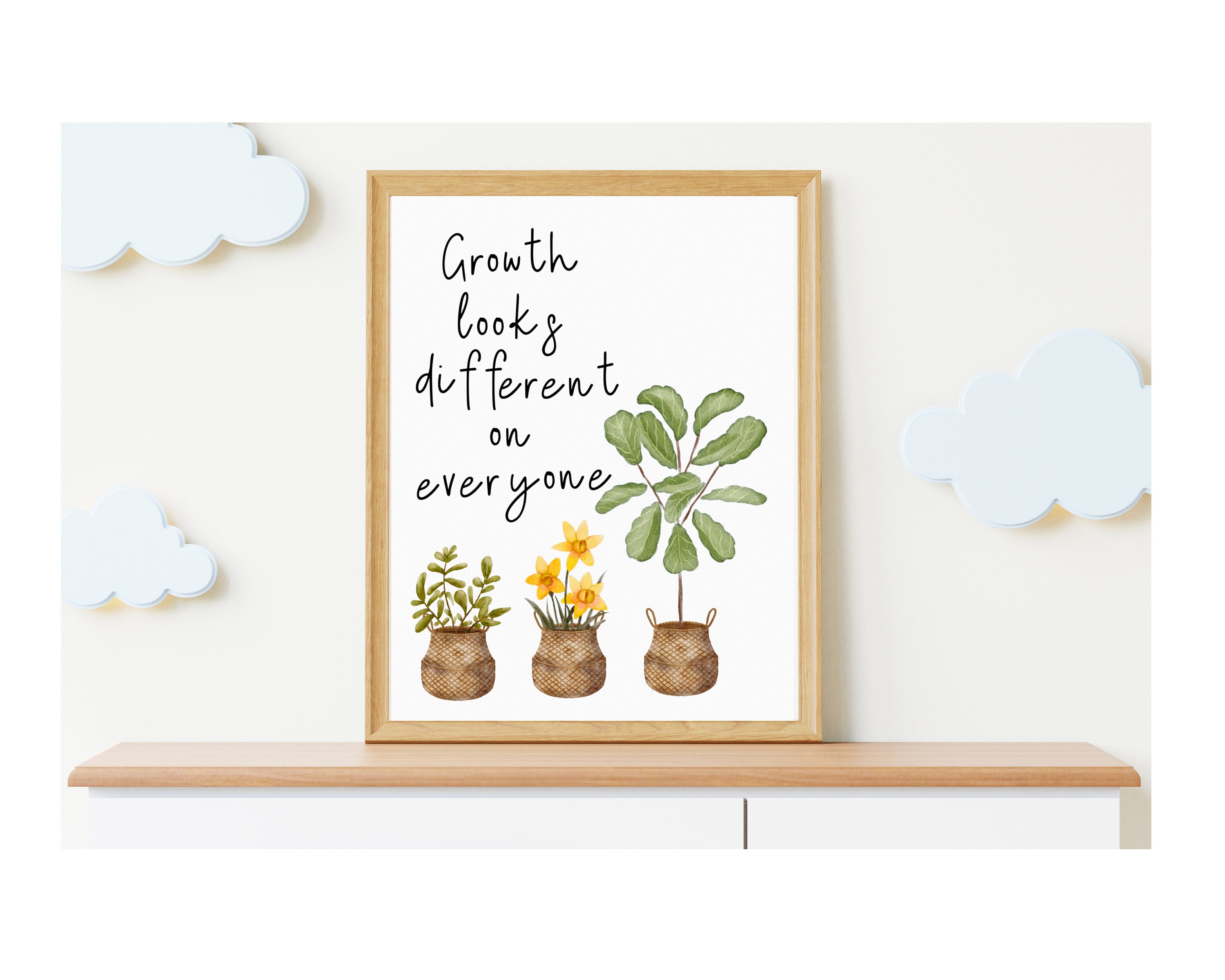 Growth Poster, Motivational Art Printable, School Counselor Poster ...