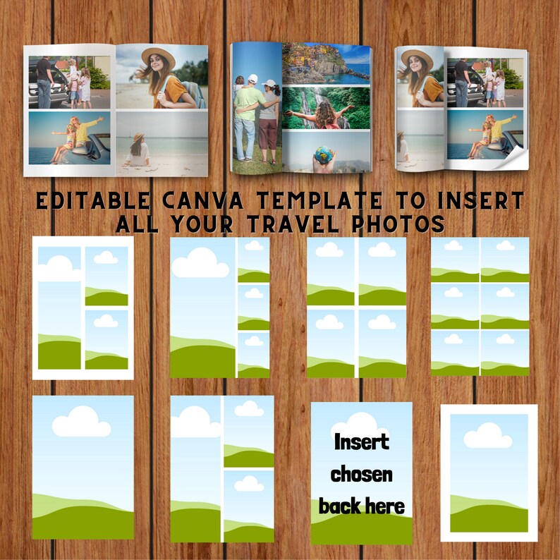 30 Travel Print Photo Book Template | Travel Journal Printable ...