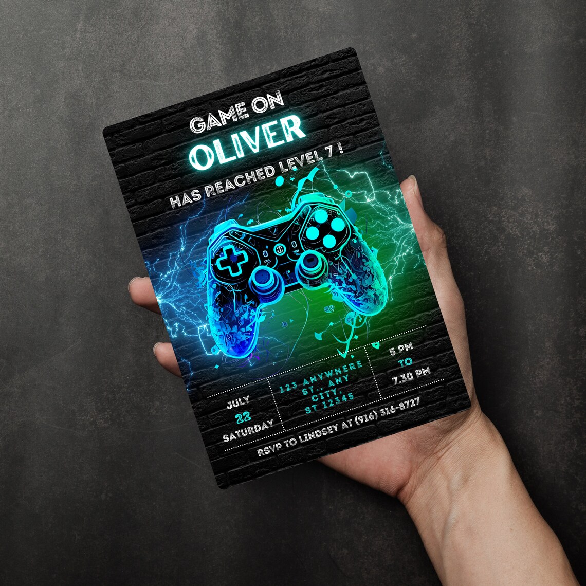 Video Game Birthday Invitation Template, Video Game Invitation, Video ...