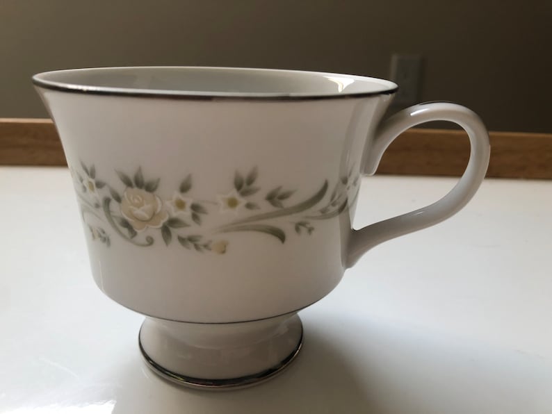 Sango China Japan Debutante 3688, Vintage Footed Teacup and Saucer, Set ...