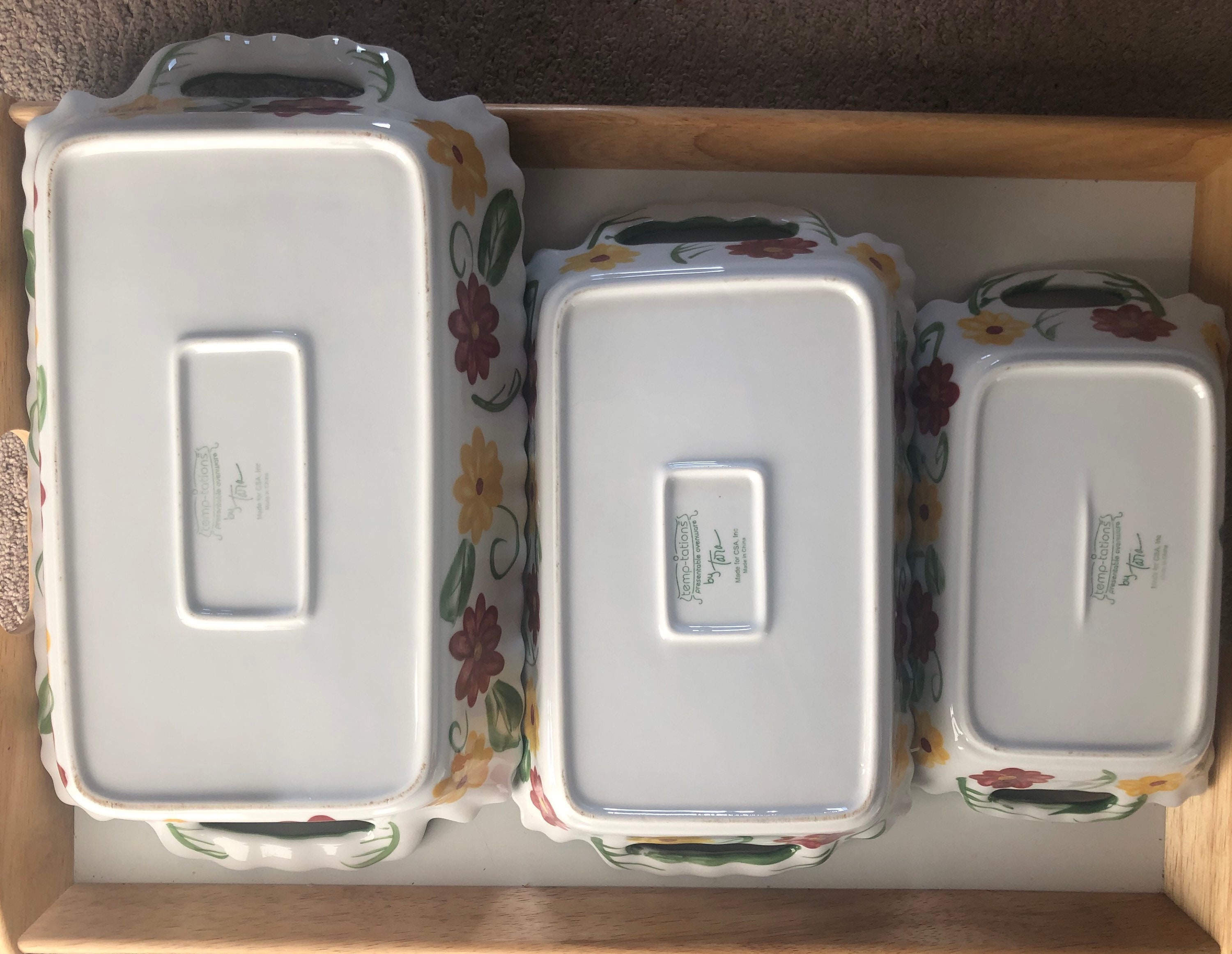 Temp-tations by Tara Baking Serving Dish With Metal Carrier. - Etsy