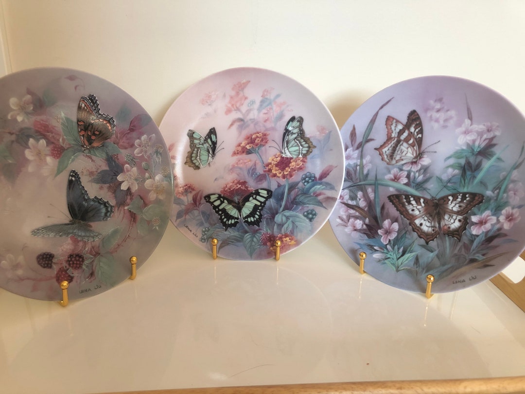 Lena Liu Butterfly Plates, Collectible Xerces Society Limited Editions ...
