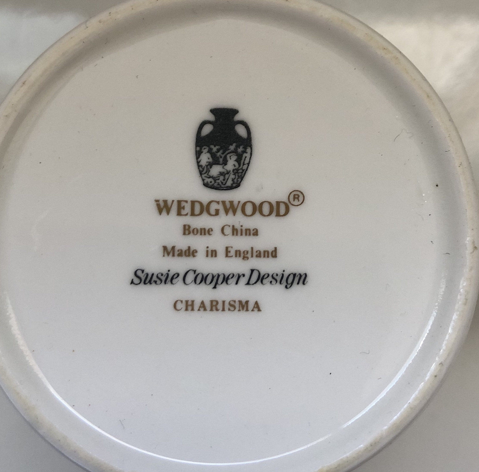 Wedgwood Charisma Susie Cooper Design White Bone China Coffee Tea Cups ...