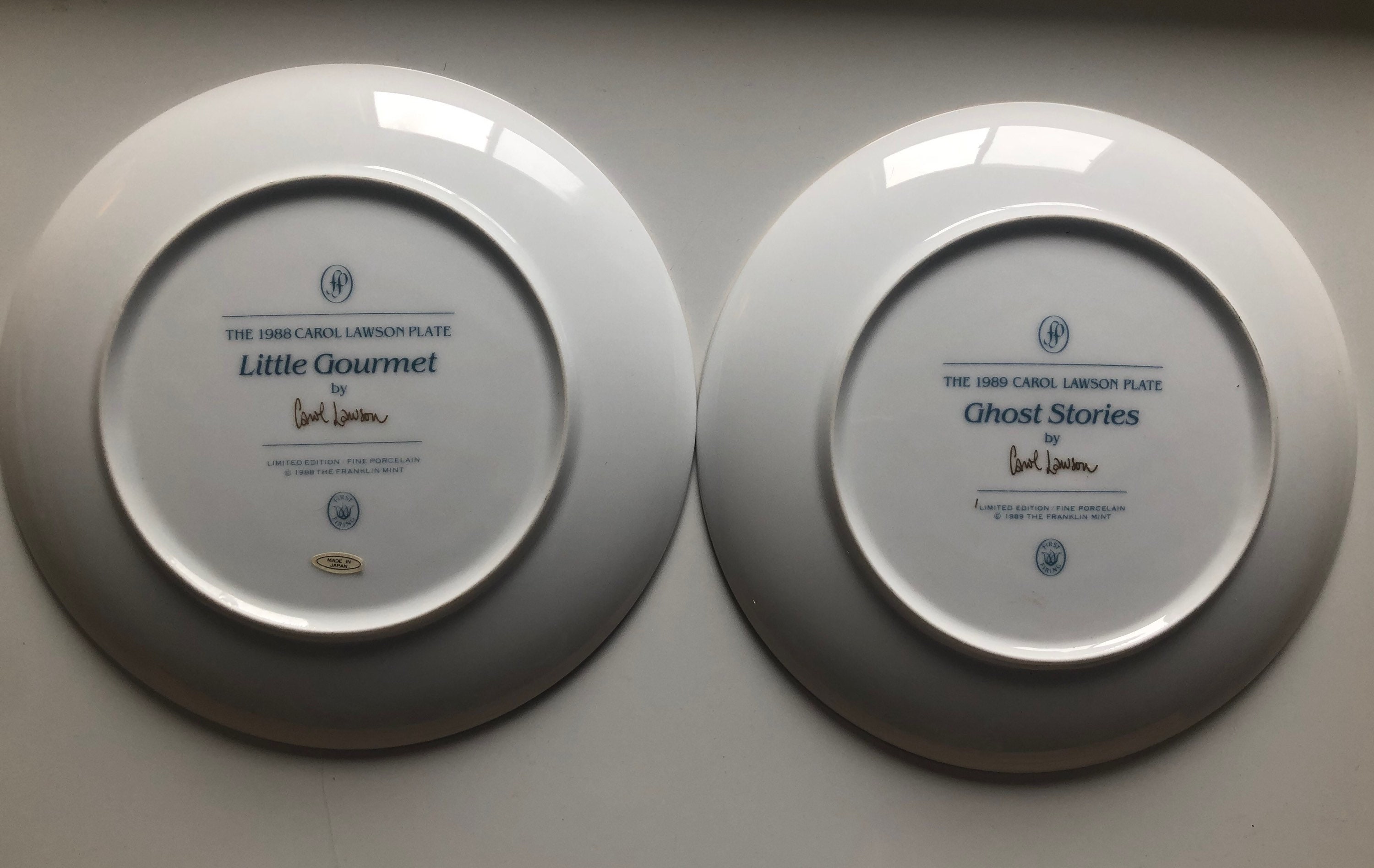 Vintage Collector Carol Lawson Plates by Franklin Porcelain, Limited ...