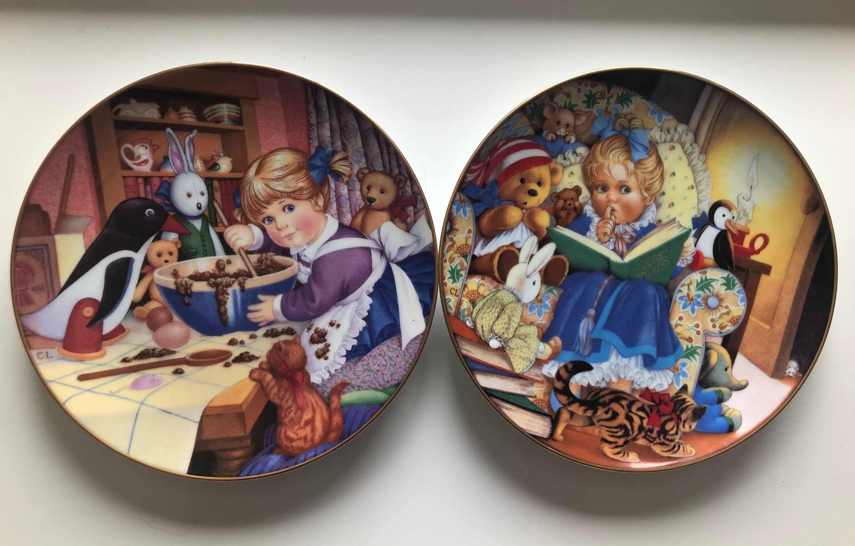Vintage Collector Carol Lawson Plates by Franklin Porcelain, Limited ...