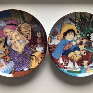 Vintage Collector Carol Lawson Plates by Franklin Porcelain, Limited ...