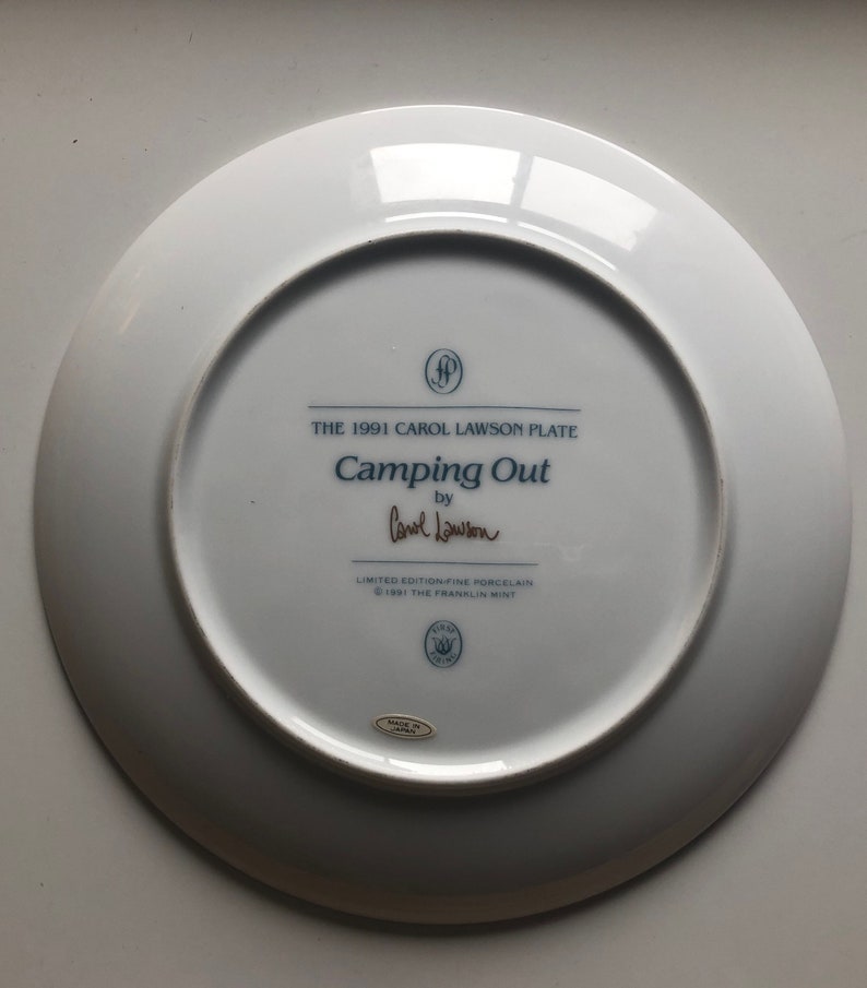 Vintage Collector Carol Lawson Plates by Franklin Porcelain, Limited ...