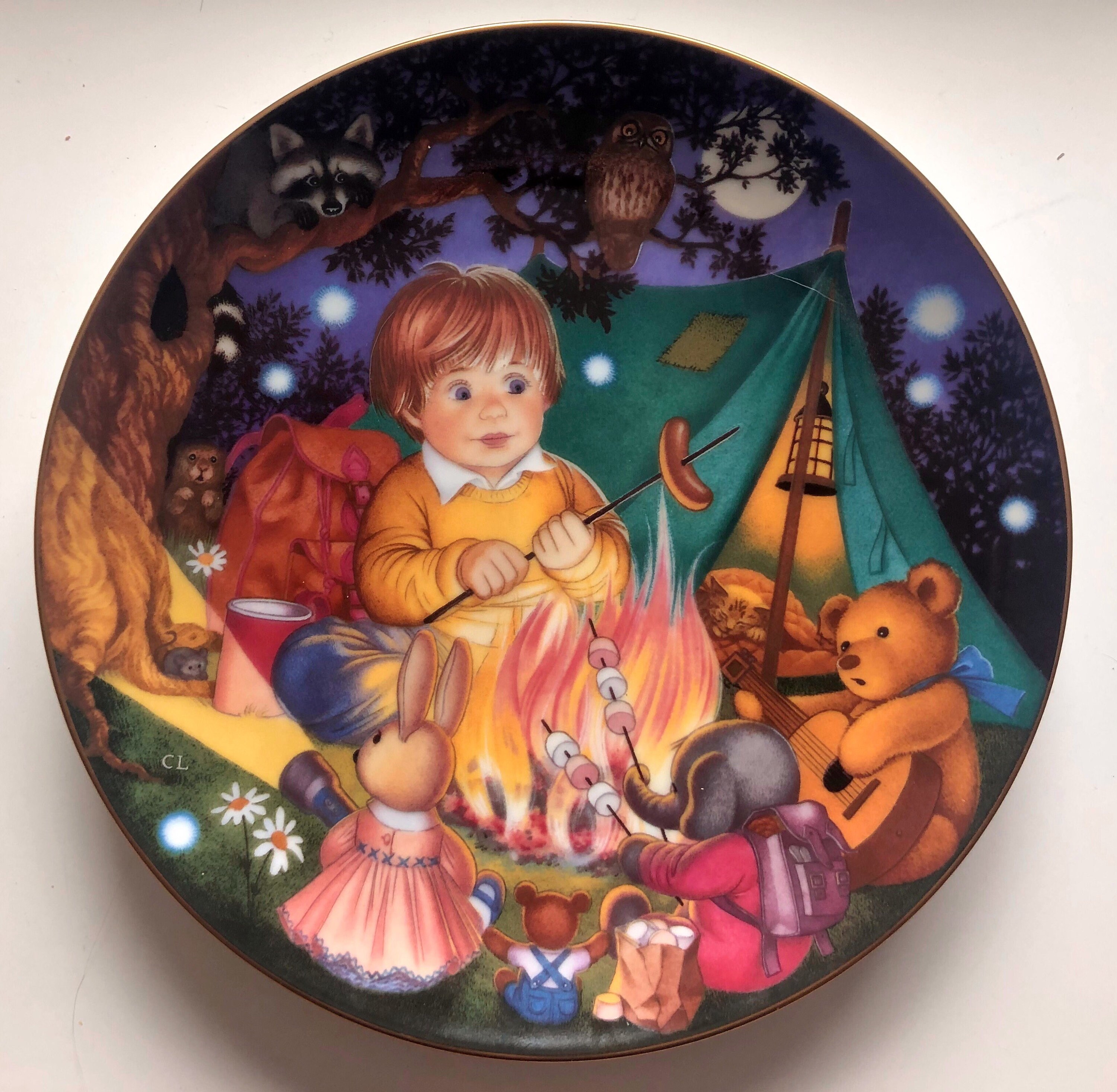 Vintage Collector Carol Lawson Plates by Franklin Porcelain - Etsy