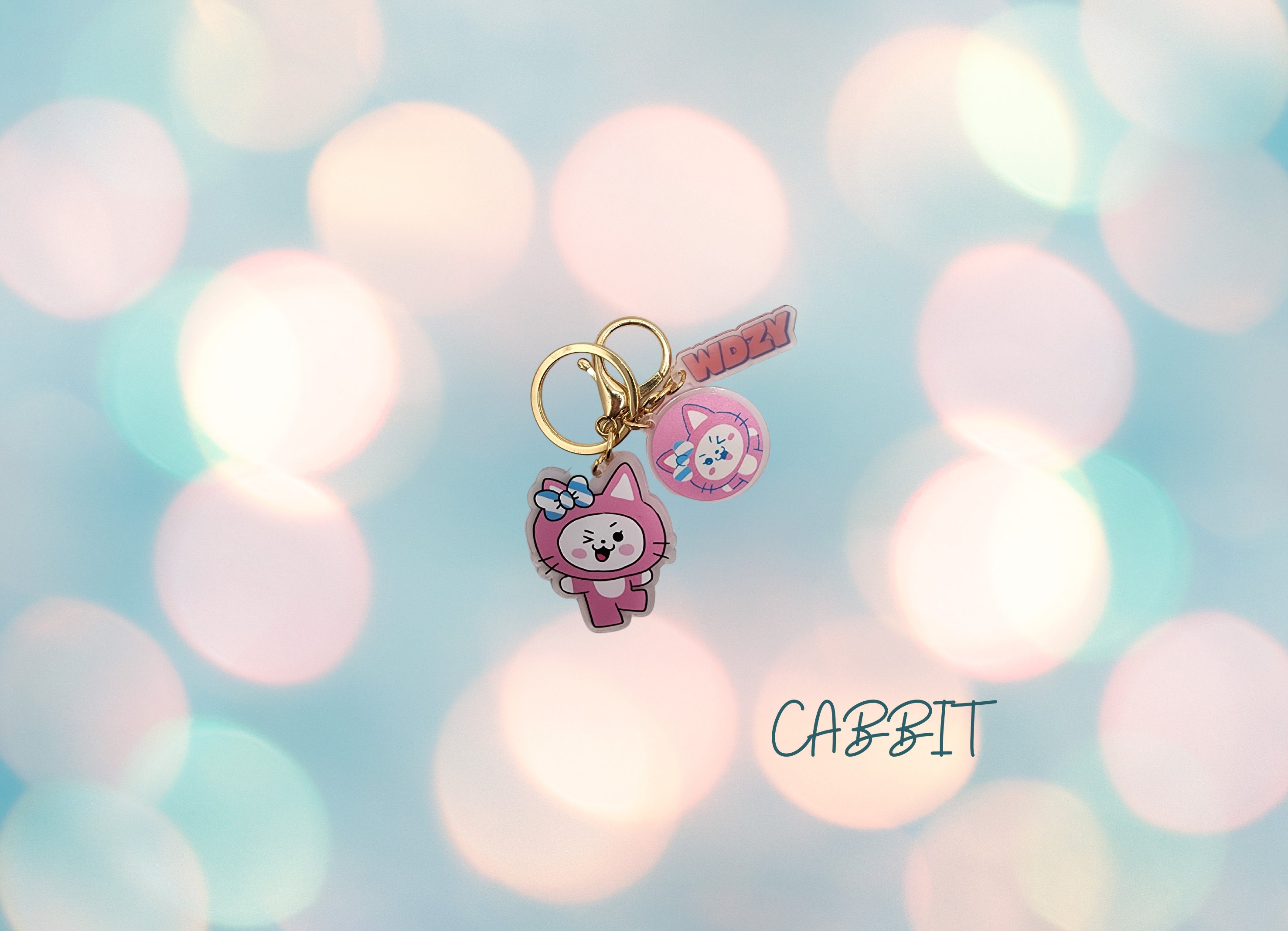 ITZY WDZY Keychain W/ Charm free Stickers - Etsy