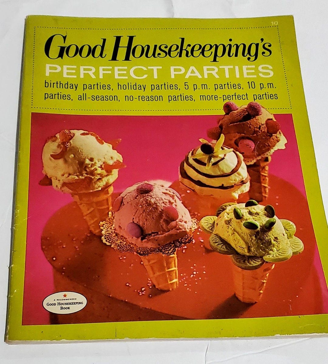 Vintage 1971 Good Housekeeping Perfect Parties Cookbook, Birthday ...