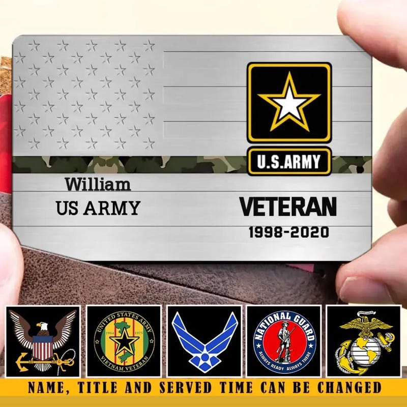 Army Id Card - Etsy