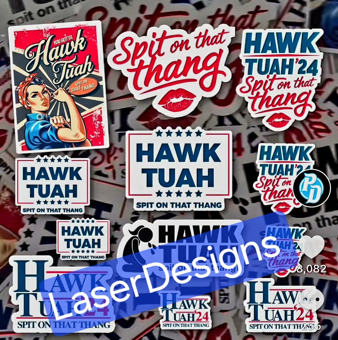 Hawk Tuah Stickers or Decals - Etsy