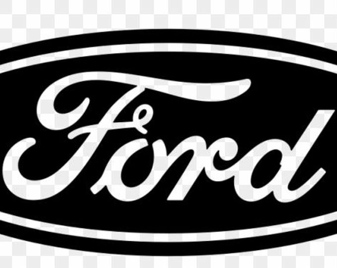 Flaming Ford Logo Decals Set of 2 Each Right Left Ford Logo Flame ...
