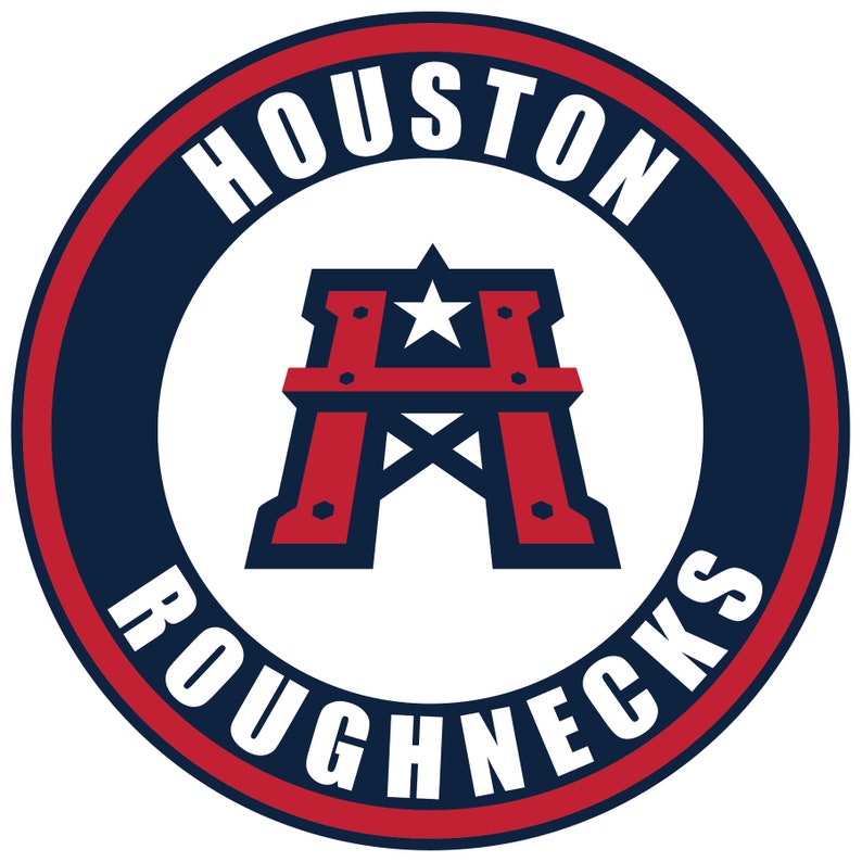 Houston Roughnecks CIRCLE Logo NEW XFL Vinyl Decal / Sticker - Etsy