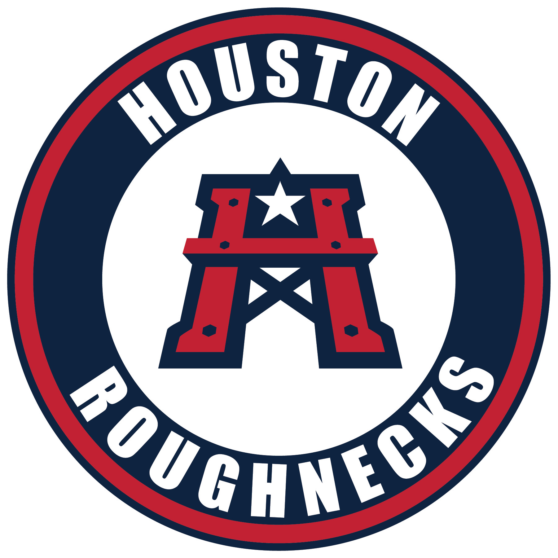 Houston Roughnecks CIRCLE Logo NEW XFL Vinyl Decal / Sticker - Etsy
