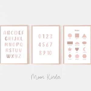 Set of 9 Educational Posters, Montessori Classroom Decor, Homeschool ...