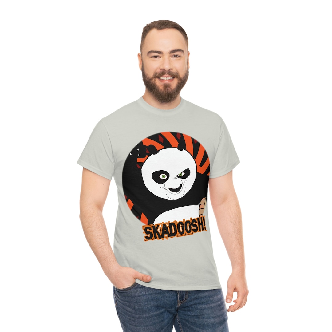 Kung Fu Panda Skadoosh! Retro Circle Portrait Tshirt | Unisex Heavy ...