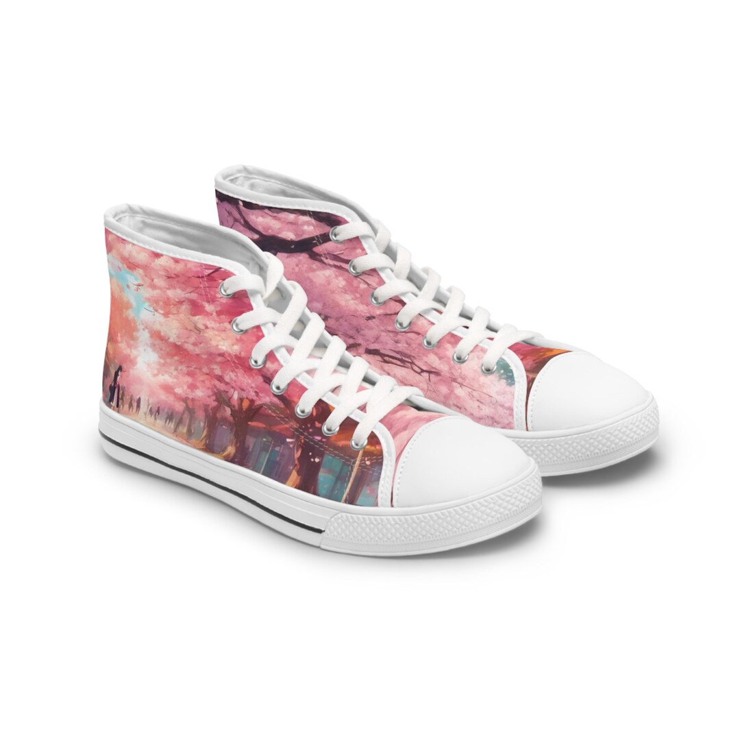 Japanese Sakura | Cherry Blossom Women's Sneakers | Running Shoes ...
