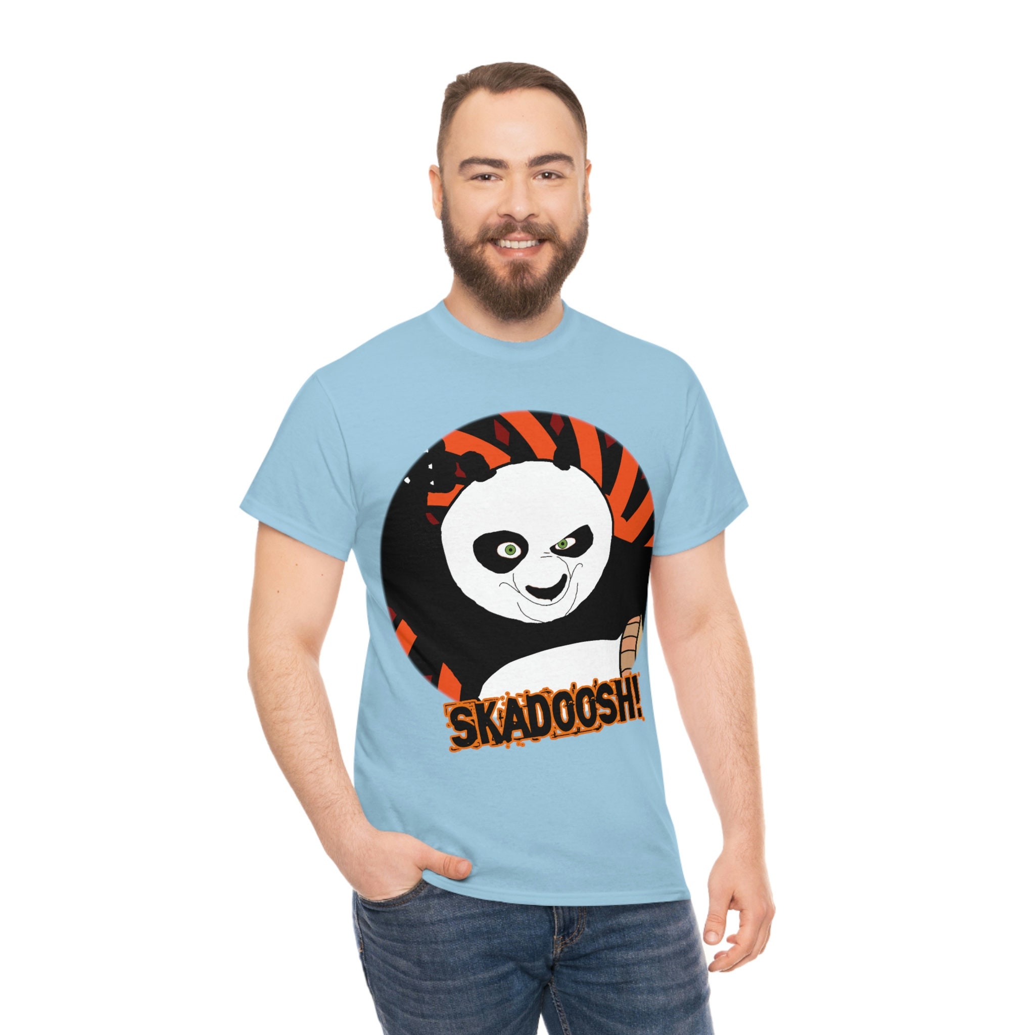 Kung Fu Panda Skadoosh! Retro Circle Portrait Tshirt | Unisex Heavy ...