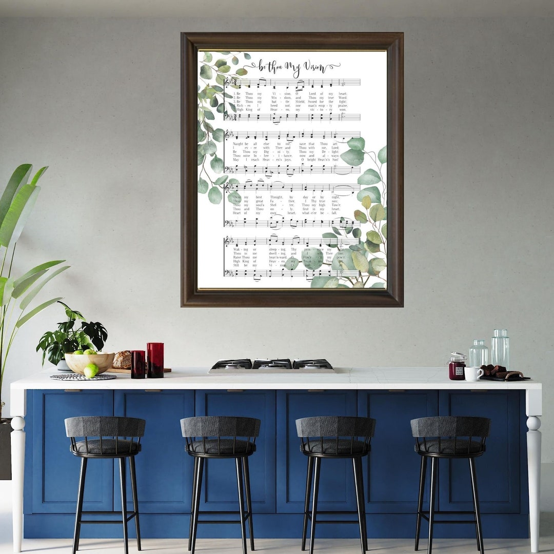 Be Thou My Vision Hymn Lyrics Christian Wall Art Inspirational Hymn ...