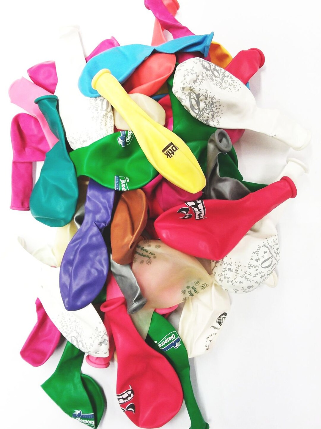 1 Kg of Misprinted Balloons (1B Balloons), Mixed Room Filler Balloons ...