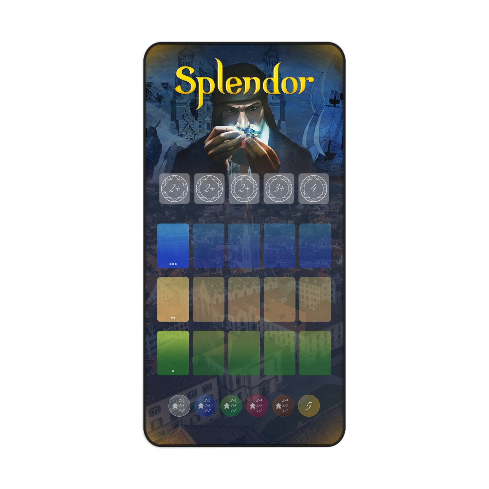 Splendor Playmat Neoprene Game Mat With Stitched Edges and Anti-slip ...