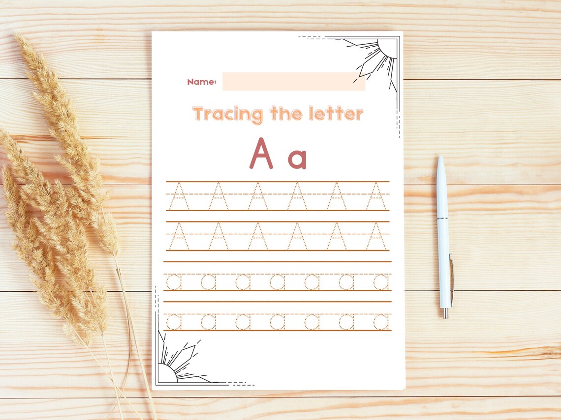 Letter Alphabet Traceables, Teacher Alphabet Sheet, Preschool ...