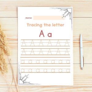 Letter Alphabet Traceables, Teacher Alphabet Sheet, Preschool ...