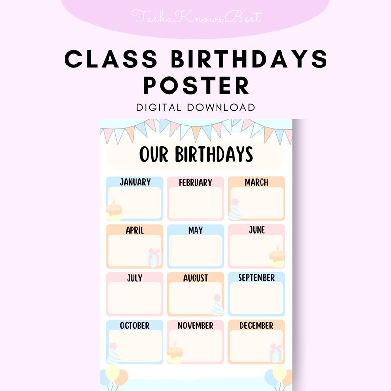 Classroom Birthday - Etsy