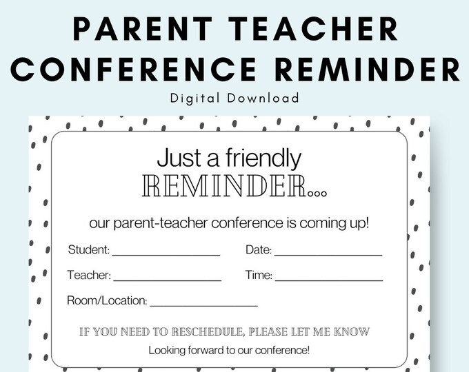 Parent Teacher Conference Report, Teacher Resource, Teacher Mail ...