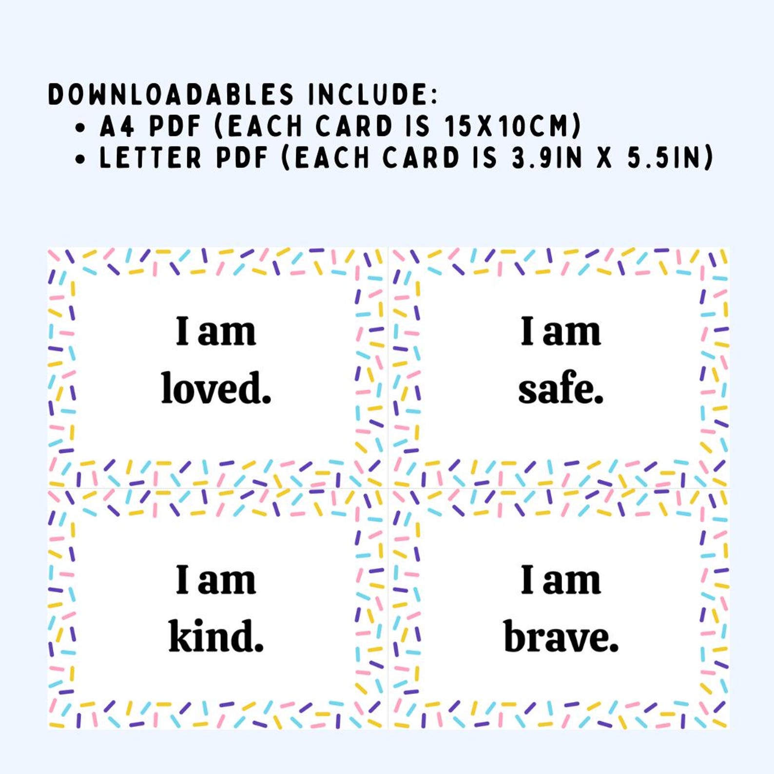 Pre-k Affirmation Cards Printable, Affirmation Cards Digital, Pre-k ...