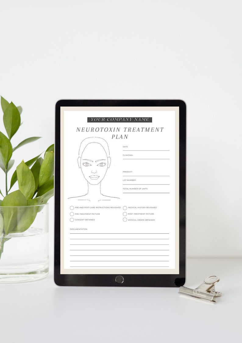 Customizable: Aesthetic Elegant Botox, Neurotoxin, and Filler Consent ...