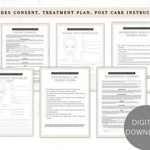 Customizable: Aesthetic Elegant Botox, Neurotoxin, and Filler Consent ...