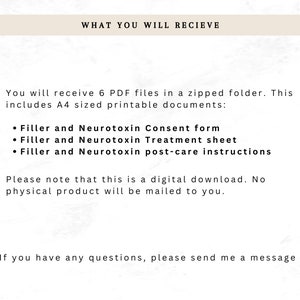 Customizable: Aesthetic Elegant Botox, Neurotoxin, and Filler Consent ...