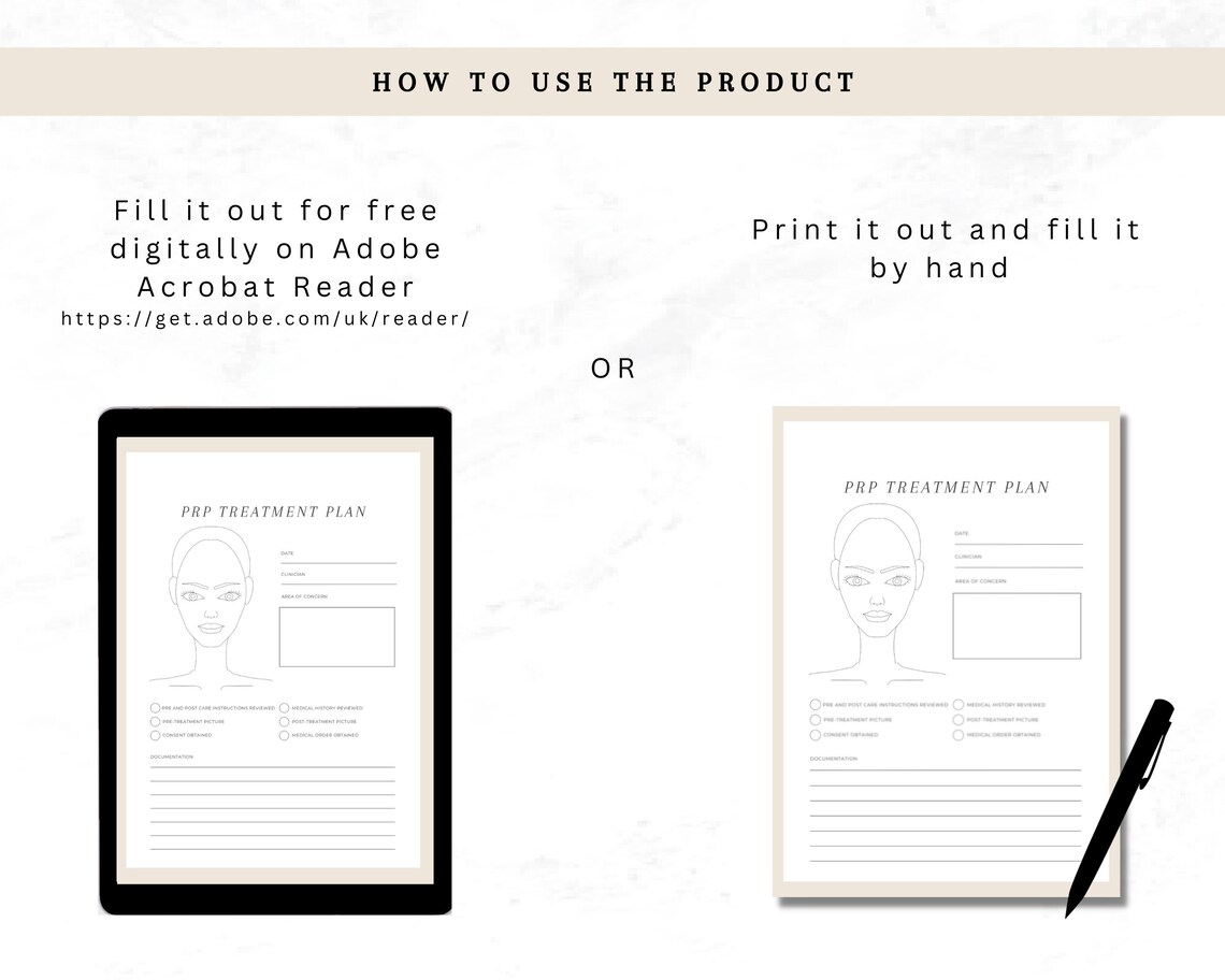 Aesthetic Elegant Platelet-rich Plasma (PRP) Consent Form, Treatment ...