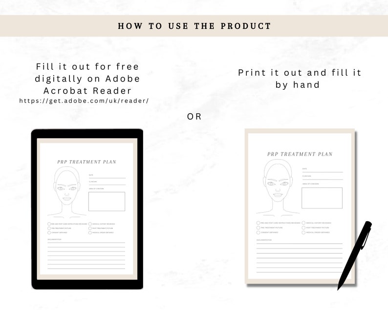 Aesthetic Elegant Platelet-rich Plasma (PRP) Consent Form, Treatment ...